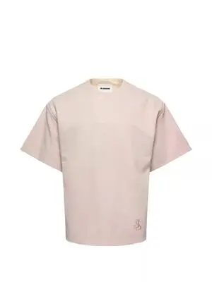 JIL SANDER Embroidered-detail Cotton T-shirt