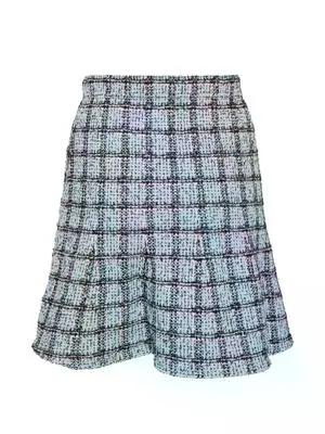 SELF-PORTRAIT Knit Mini Skirt - Blue