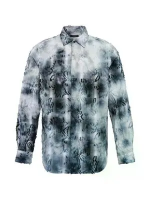 TAAKK Bleached Effect Check Shirt