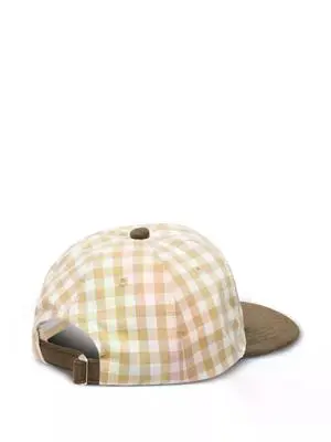 JUNTAE KIM Embroidery Check Cap