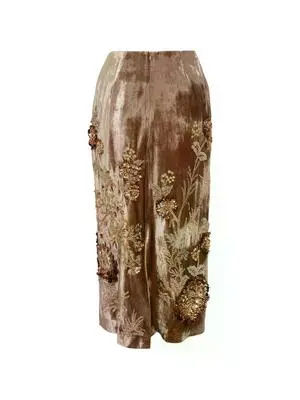 Biyan Sequin-embellished Midi Skirt