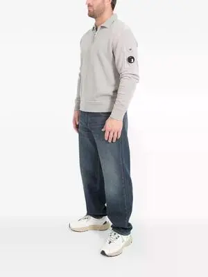 C.P. COMPANY Zip Polo Sweatshirt