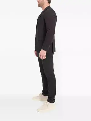 RRD Buttoned Notch Lapel Jacket - Black