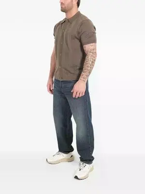 Nn07 Thor Button Pattern Shirt