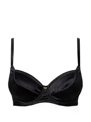 TWINSET Satin Underwire Bra - Black