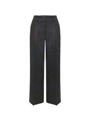 Peserico Pleated Wide Leg Trousers - Grey