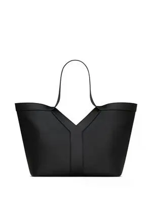 Saint Laurent Y Logo Shoulder Bag - Black