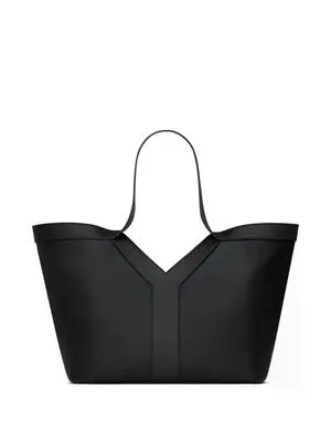 Saint Laurent Y Logo Shoulder Bag - Black
