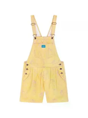 FAVORITE PEOPLE Lemon-print Playsuit With Adjustable Straps - Yellow