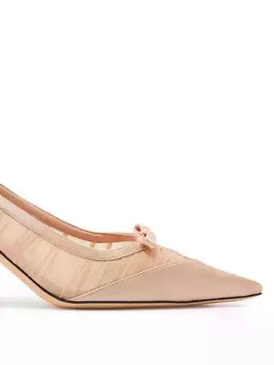 JIMMY CHOO Love Mesh Pointed Pumps - Neutrals