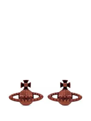 VIVIENNE WESTWOOD Farah Orb Stud Earrings - Brown
