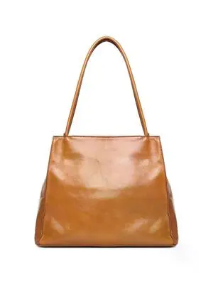 BIASIA Logo-patch Tote - Brown