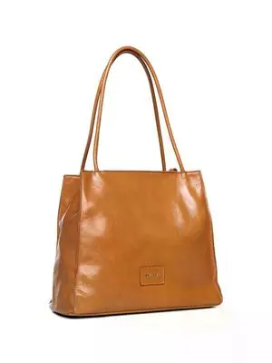 BIASIA Logo-patch Tote - Brown