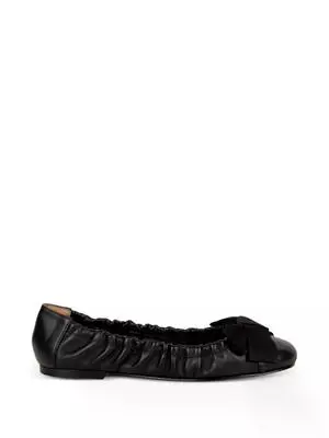 Status Ribbon-detail Ballerinas - Black