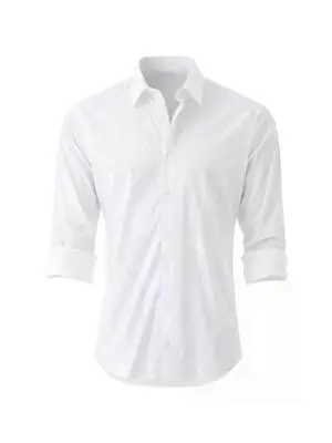 PATRICK ASSARAF Darted Long-sleeved Cotton Shirt