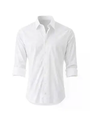 PATRICK ASSARAF Darted Long-sleeved Cotton Shirt