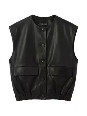 STUDIO AR Button Gilet - Black