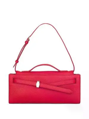 Veronica Beard Dash Leather Clutch - Red
