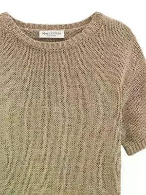 Marc O'polo Short-sleeve Knit Sweater - Brown