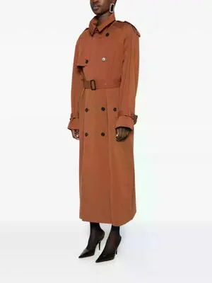 Saint Laurent Belted Double-breasted Coat