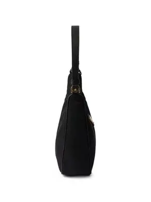 Prada Re-edition 2005 Shoulder Bag With Triangle Logo - Black