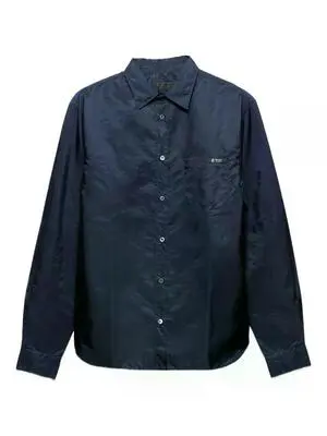 Prada Logo-label Pocket Shirt - Blue