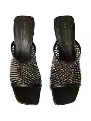 Stella McCartney Crystal-embellished Mules - Black