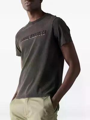 Moose Knuckles Textured Logo T-shirt - Grey
