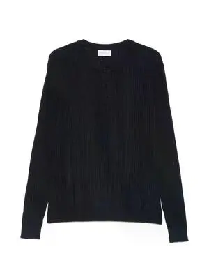 DIANA STUDIO Quarter-button Ribbed Sweater