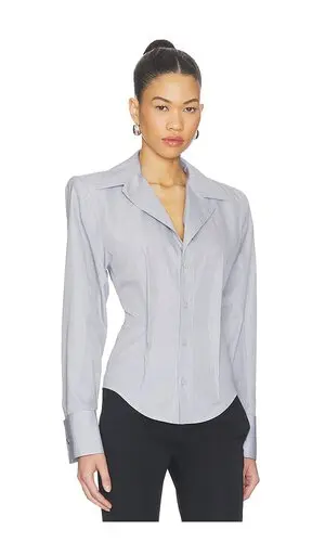 Attico Button Down Shirt - Grey