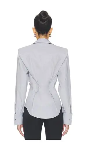 Attico Button Down Shirt - Grey