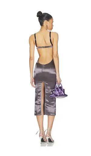 Attico Midi Dress - Grey