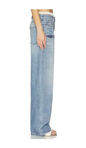 Alexander Wang Silk Prestyle Float Jeans - Blue
