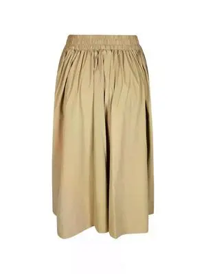 SAVE THE DUCK Midi Skirt With Elasticated Waistband - Neutrals
