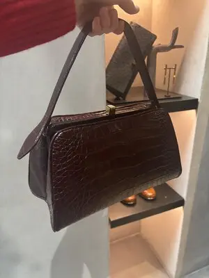 Khaite Cate Handbang Alligator - Maroon