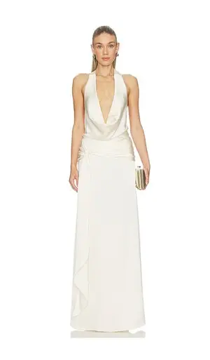 CASONA La Regia Halterneck Gown - Ivory