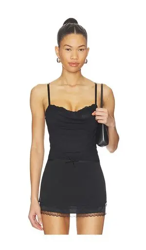 Free People X Revolve Hard Launch Corset Bodysuit - Black