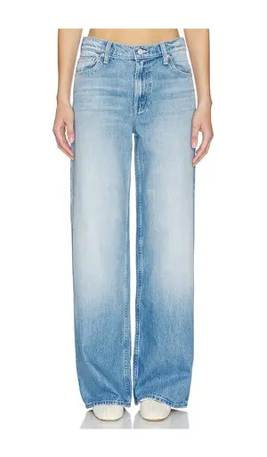 MOTHER The Rerun Zip Sneak Jeans - Blue