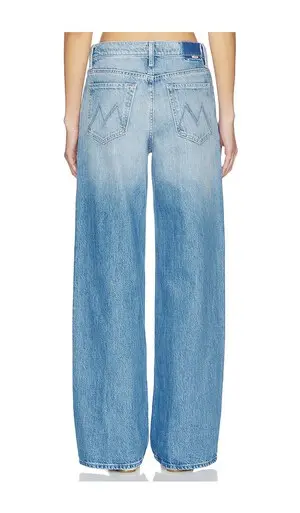 MOTHER The Rerun Zip Sneak Jeans - Blue