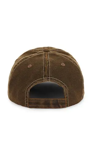 ONE OF THESE DAYS Running Horse Leather Patch Cap