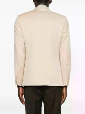 LARDINI Flower-pin Blazer - Neutrals