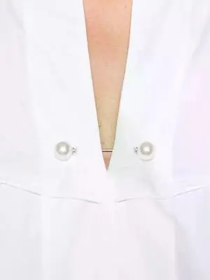 NACKIYE Odalique Puff-sleeve Blouse - White