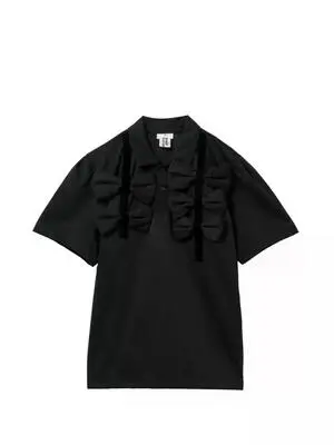 Noir Kei Ninomiya Ruffled Polo Shirt
