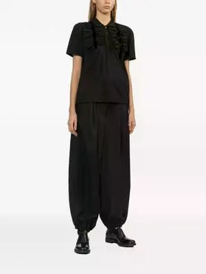 Noir Kei Ninomiya Ruffled Polo Shirt