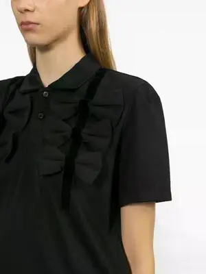 Noir Kei Ninomiya Ruffled Polo Shirt