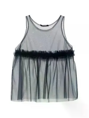 SUSANNE BOMMER Sleeveless Ruffled Top