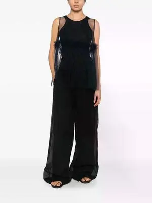 SUSANNE BOMMER Sleeveless Ruffled Top
