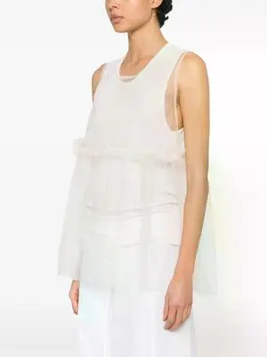 SUSANNE BOMMER Ruffled Sleeveless Top