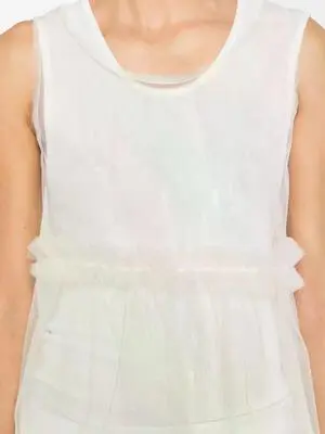 SUSANNE BOMMER Ruffled Sleeveless Top