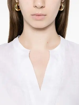 TRAME AUREE Linen Sleeveless Blouse